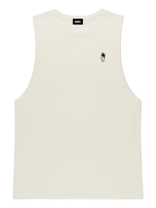 DALIX Astronaut Lightweight Jersey Tank - Ecru
