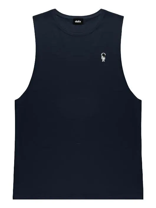 DALIX Astronaut Lightweight Jersey Tank - Navy Blue