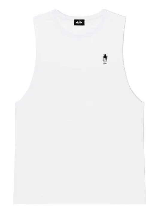 DALIX Astronaut Lightweight Jersey Tank - White