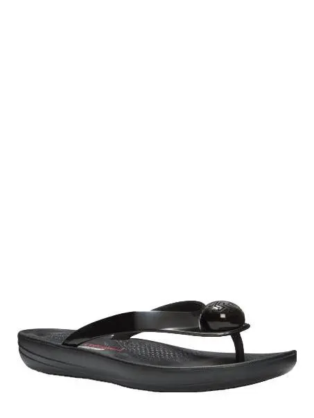 Fitflop X Keith Haring Iqushion Button Flip-flops - Black