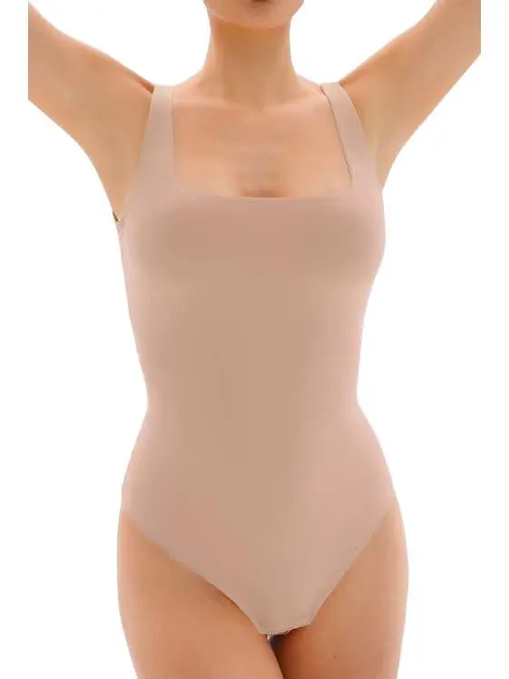 POPILUSH Cloudsense Wide Strap Tank Bodysuit - Nude