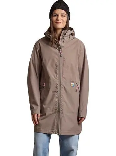 MALOJA Moldaum Trench Rain Jacket By - Warm Shadow