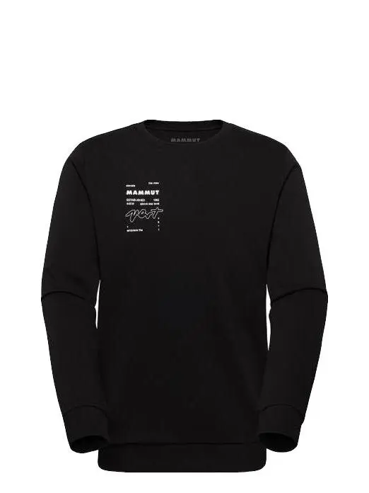 MAMMUT Core Ml Vert Crew Neck Sweatshirt - Black