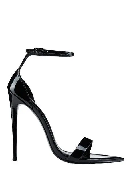 Femme La Amiri Strappy Stiletto Sandals - Black