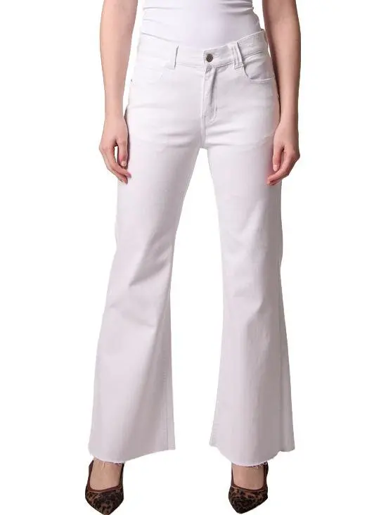 BLUE REVIVAL Palazzo Pant Wide Leg - White
