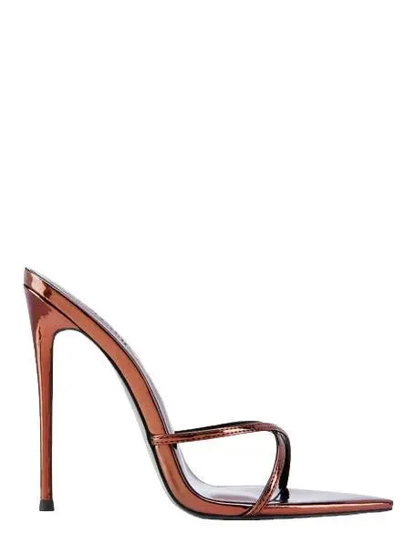 FEMME Donatella Mule Stiletto Heel - Glazed Choco