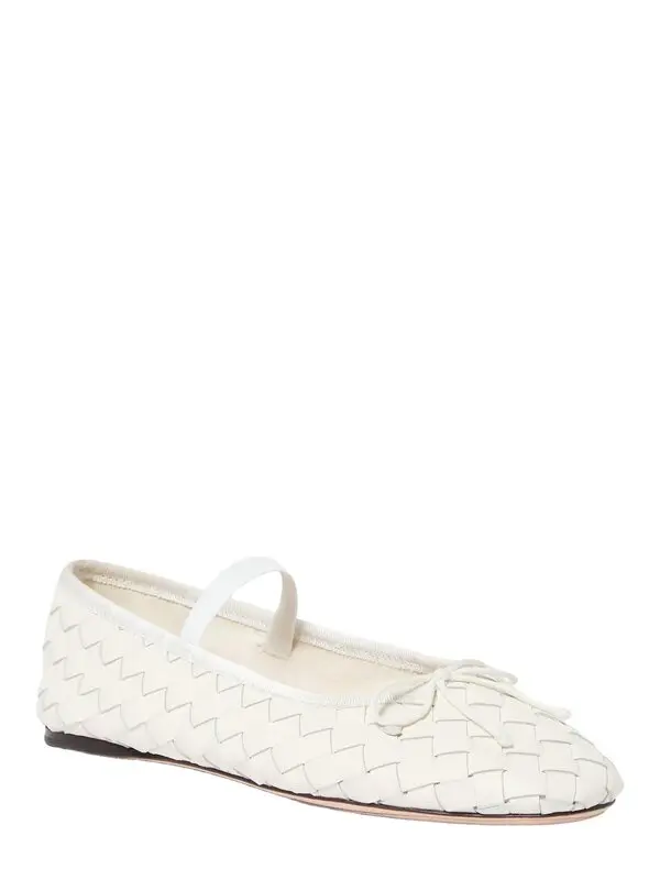LOEFFLER RANDALL Leonie Mary Jane Ballet Flat - Cream