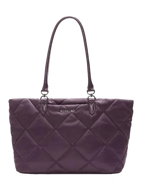 Mz Wallace Medium Madison East/west Tote - Raisin