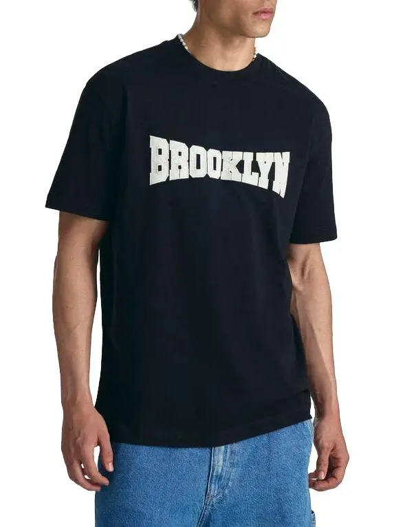 Brooklyn Industries Logo Appliqué T-shirt - Black