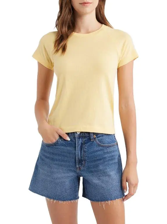 PISTOLA Ryn Ringer Cotton T-shirt - Light Tumeric