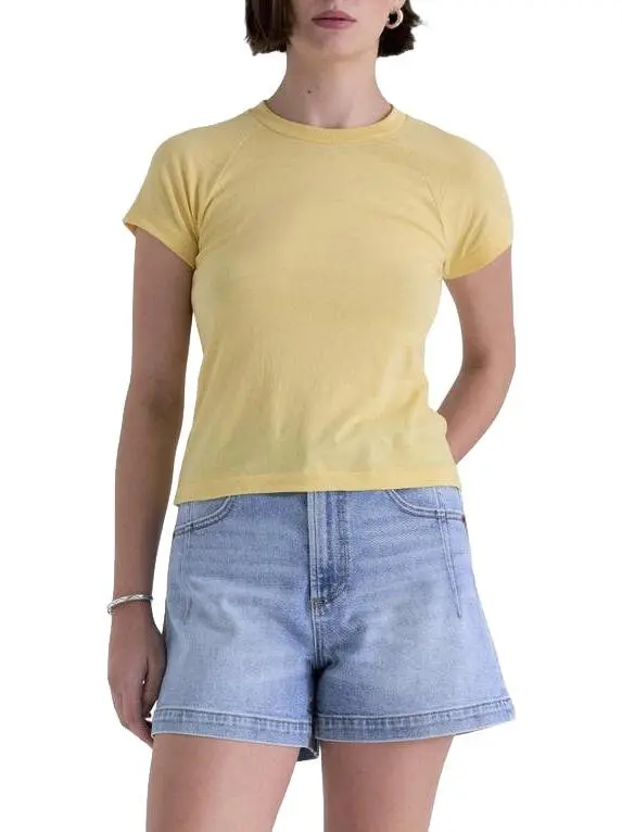 PISTOLA Ryn Ringer Cotton T-shirt - Light Tumeric