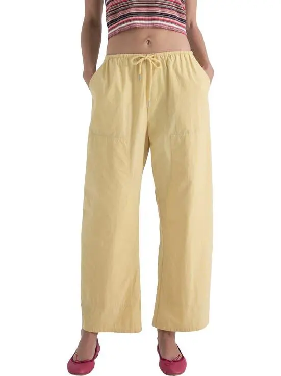 PISTOLA Theo Cotton Drawstring Pants - Light Tumeric
