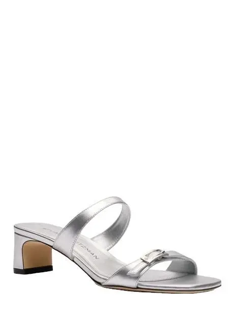 STUART WEITZMAN Baby Babette Slide Sandal - Silver