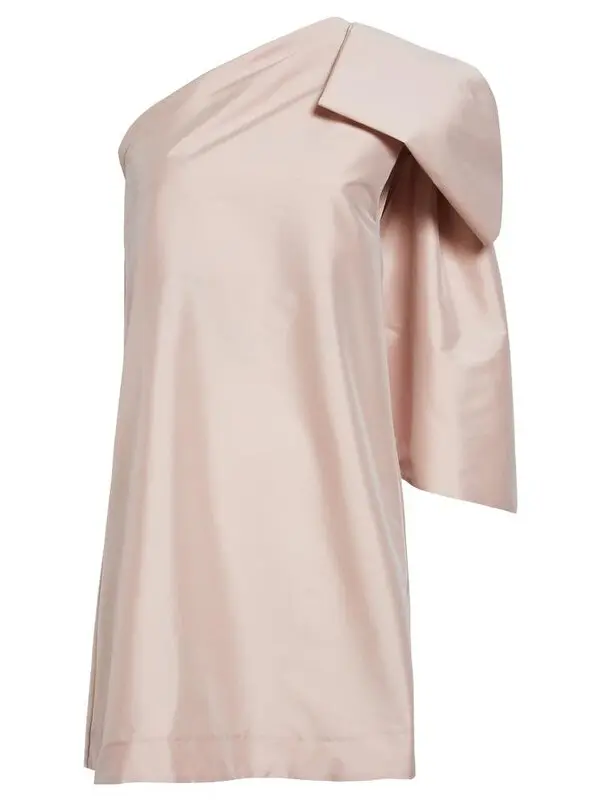 Bernadette Winnette One-shoulder Bow Detail Mini Dress - Light Pink