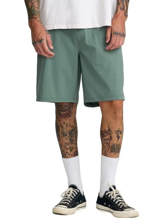 Rvca Vacancy Ghost Stripe Shorts - Jade