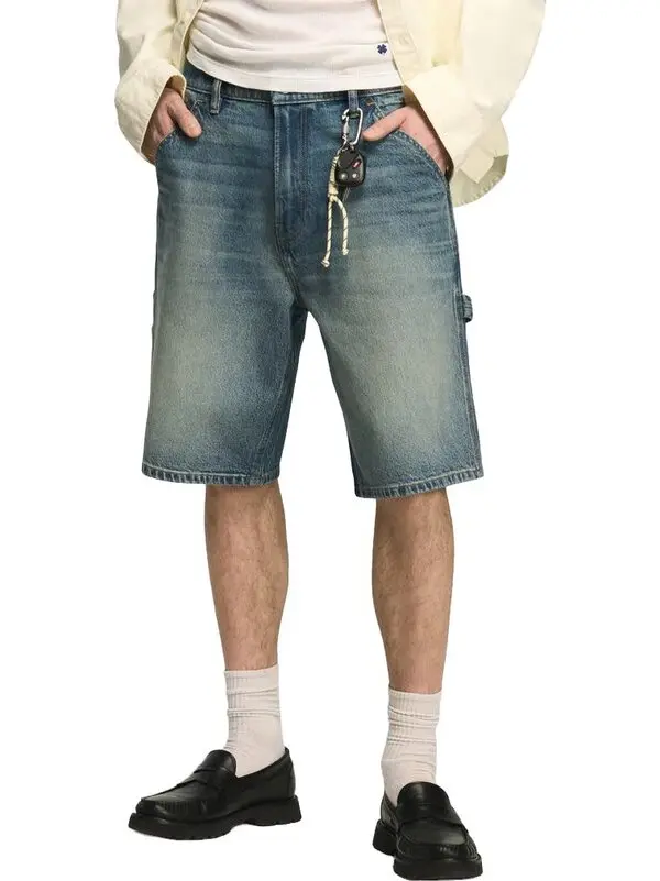 Lucky Brand Baggy Denim Utility Shorts - Quantum Leap