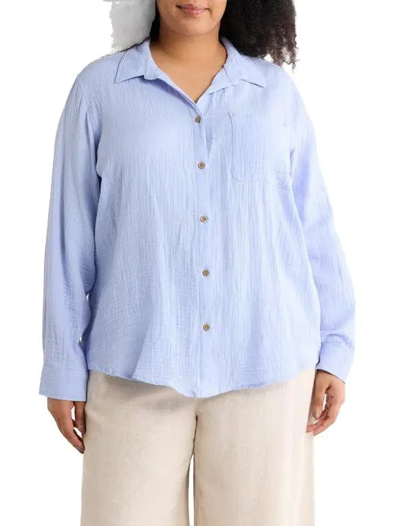 BEACHLUNCHLOUNGE Amada Shirt - Light Denim