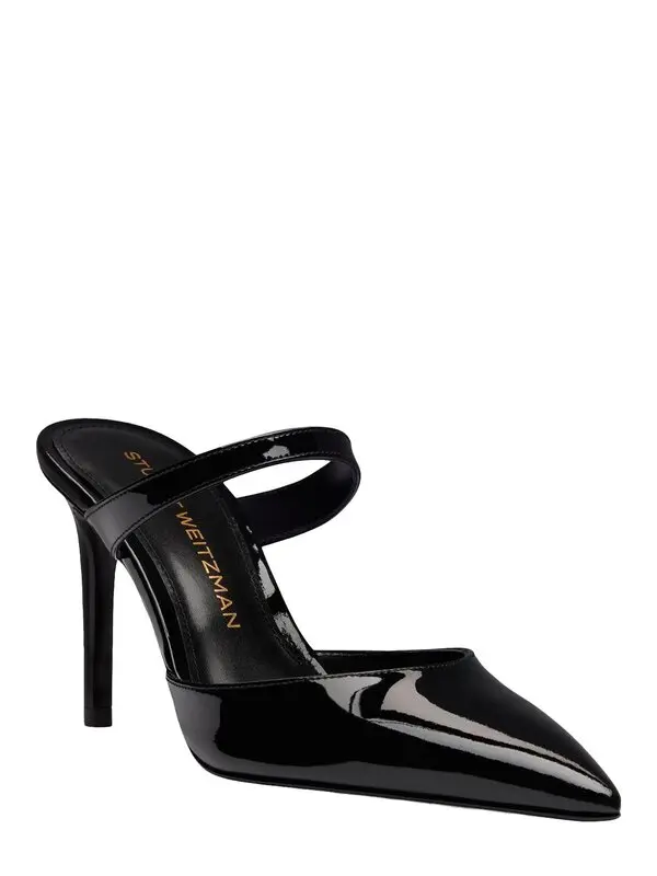 STUART WEITZMAN Power Mule 85 Stiletto Pumps - Black Calf