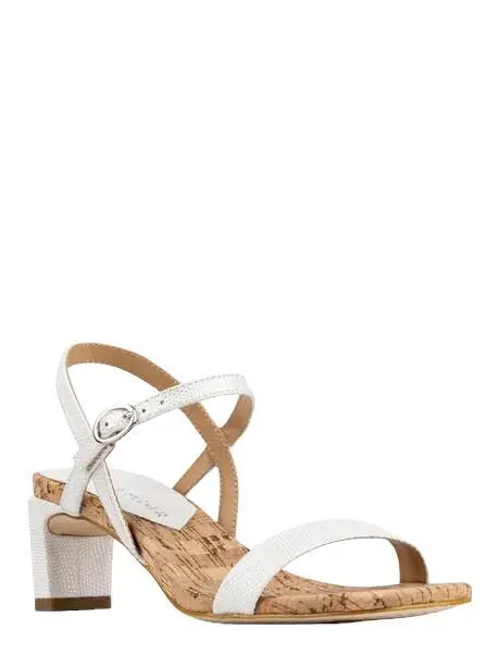 DONALD PLINER Brazi Ankle Strap Sandal - Porcelain
