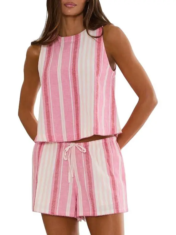 Beach Riot Sleeveless Polka Dot Cover-up Top - Bubblegum