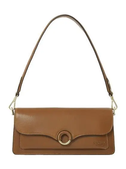 OSPREY LONDON Marlow Leather Shoulder Bag - Tan