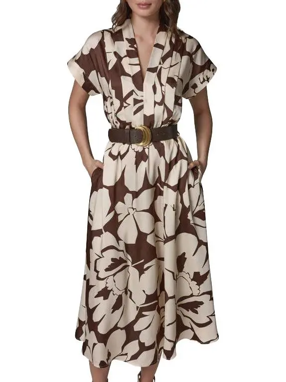 Donna Karan New York Belted Midi Dress - Canyon