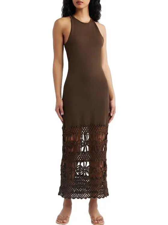 Torn By Ronny Kobo Nina Racerback Body-con Maxi Dress - Brown