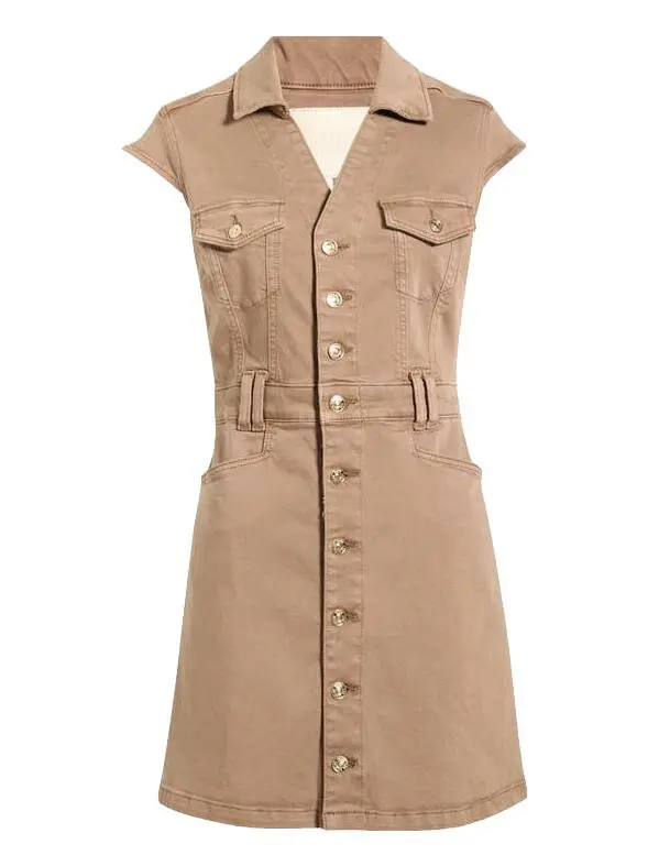 Paige Jaxsyn Cap Sleeve Denim Minidress - Vintage Canewood
