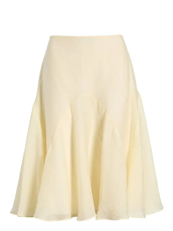 Topshop Godet Skirt - Yellow