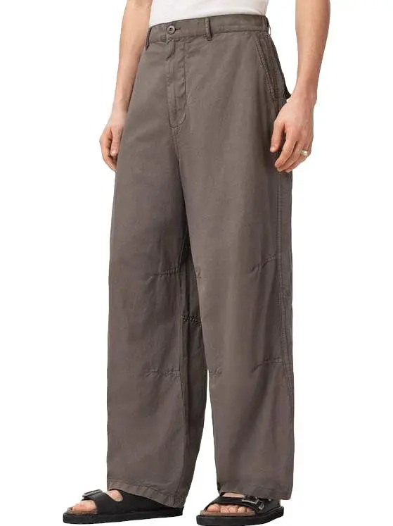 ALLSAINTS Echo Wide Leg Trousers - Gull Grey