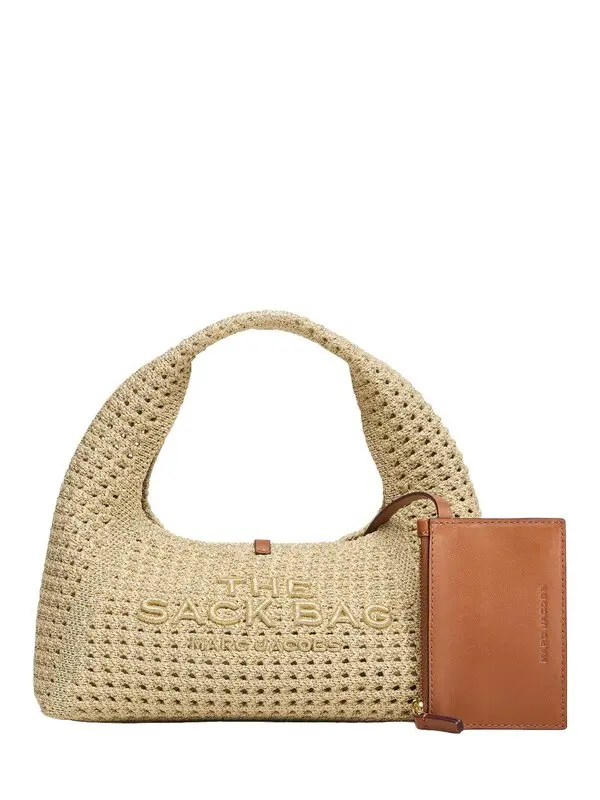 Marc Jacobs The Mini Raffia Sack Bag - Champagne