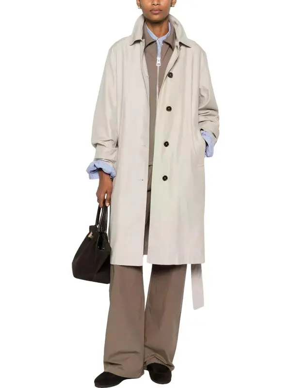 Marc O'polo Single-breasted Belted Coat - Neutrals
