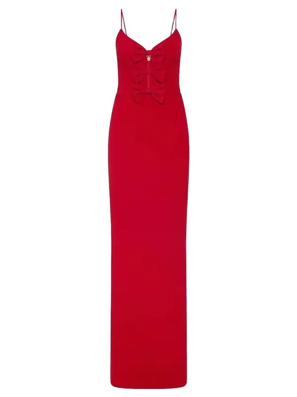 Rebecca Vallance Bow-embellished Gown - Red