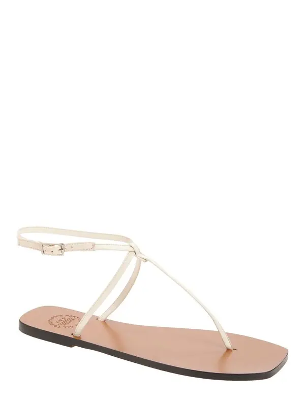 ATP ATELIER Alassio Ankle Strap Sandal - Linen