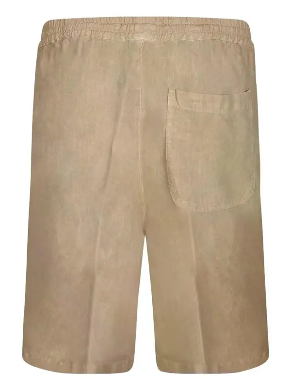 120% Lino Drawstring Shorts - Brown