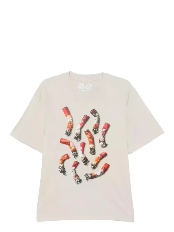 MELT Graphic-printed T-shirt - Neutrals