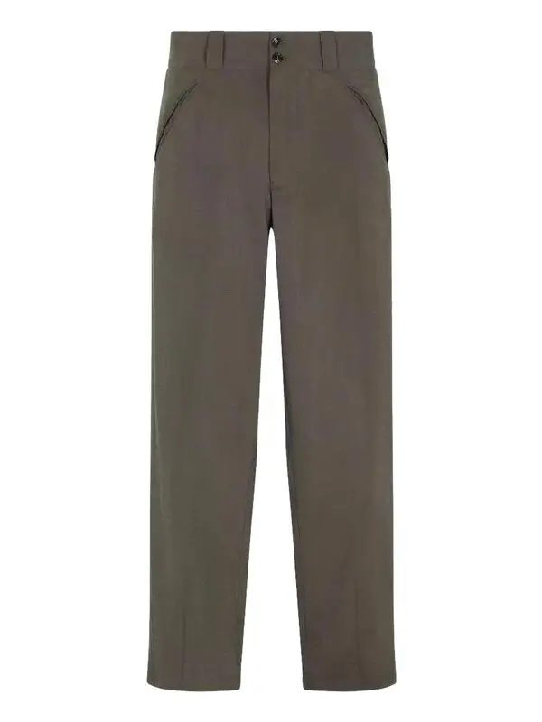Giorgio Armani Double-button Tailored Trousers - Grey