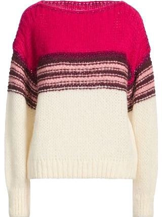 Liu Jo Sweater Size Acrylic, Polyamide, Alpaca Wool, Viscose, Metallic Polyester - Fuchsia