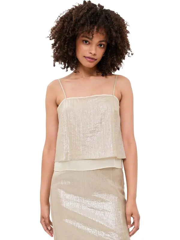 Rag & Bone Suki Combo Top - Beige