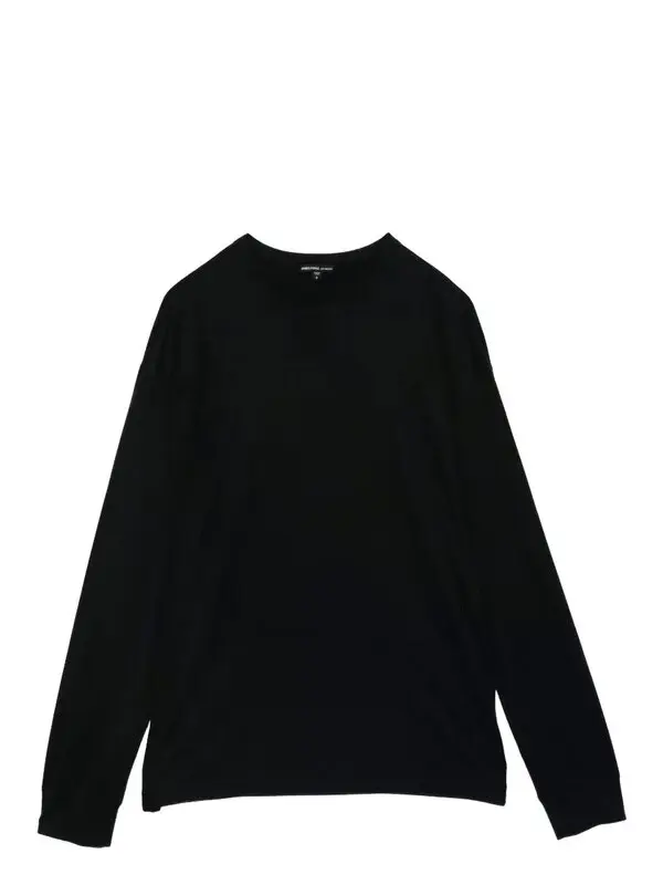 JAMES PERSE Long-sleeve Jersey T-shirt - Black
