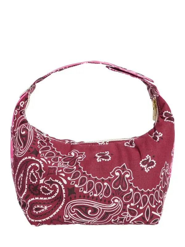 CALL IT BY YOUR NAME Mini Berlingot Bag - Bordeaux/fuchsia