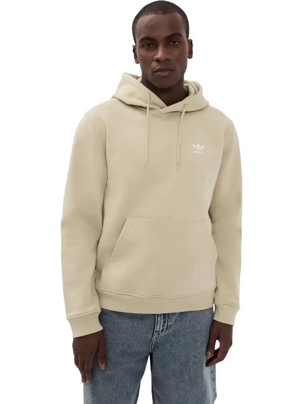 Adidas Trefoil Essentials Hoodie - Stone Khaki