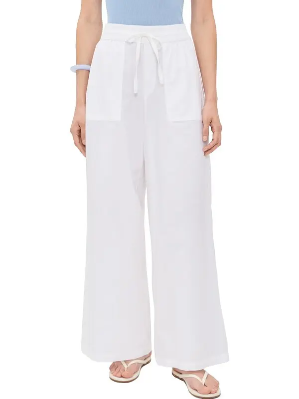 Splendid Mallory Poplin Pants - White