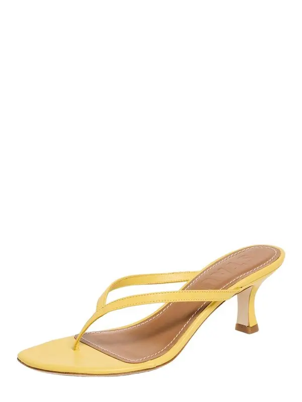 Staud Freja Thong Kitten Heel Sandals - Sunshine