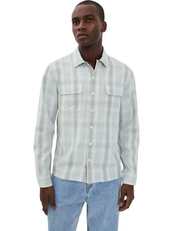 Taylor Stitch The Shore Shirt - Fog Check