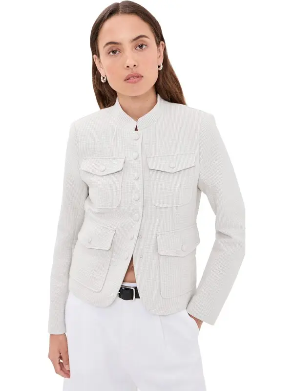 Rag & Bone Mercer Seersucker Blazer - Grey