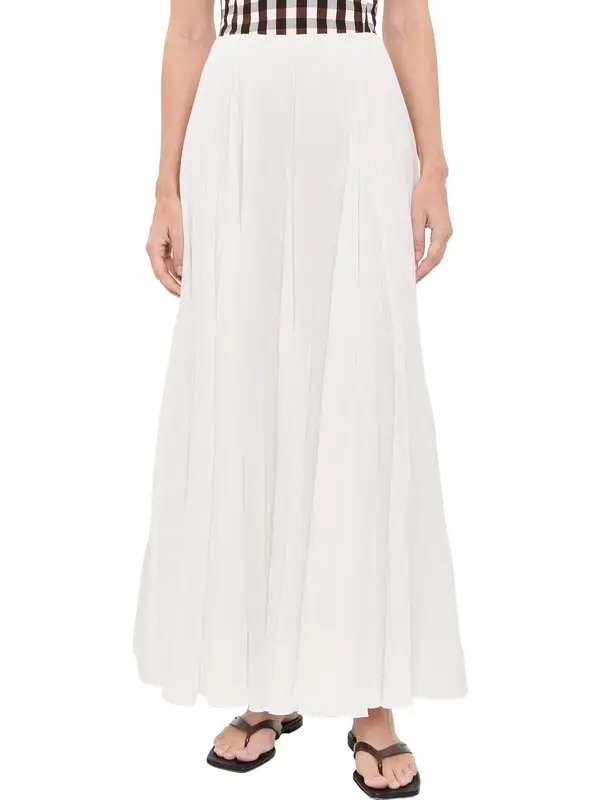 Vince Crinkled Maxi Skirt - Off White