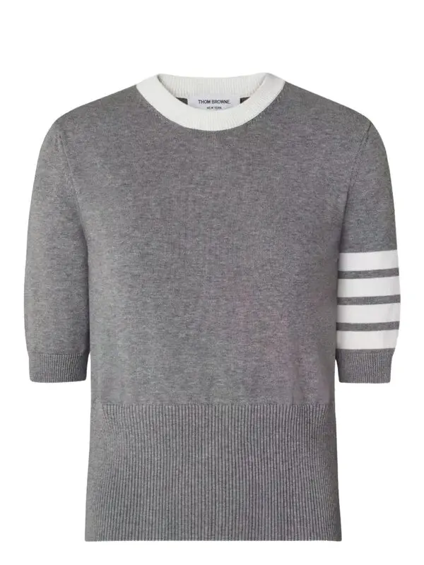 Thom Browne Hector Intarsia T-shirt - Grey