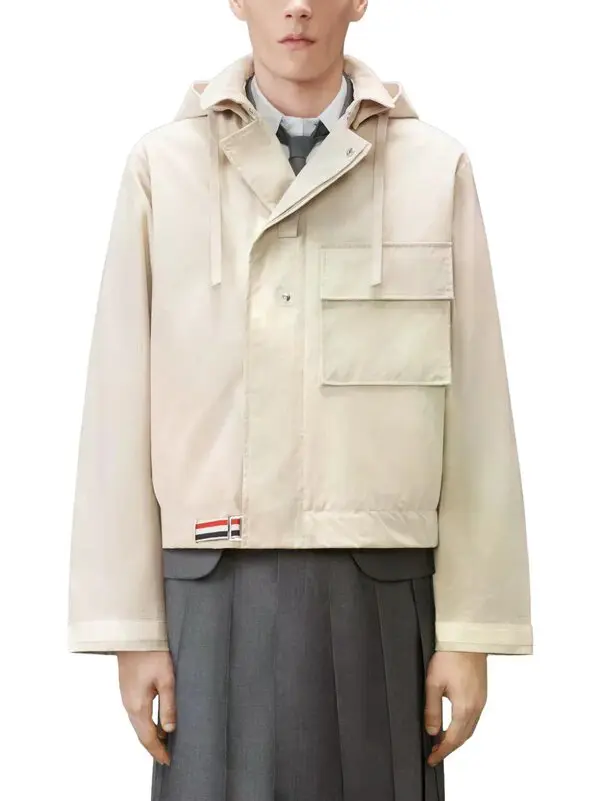 Thom Browne Mariner Hooded Jacket - Neutrals