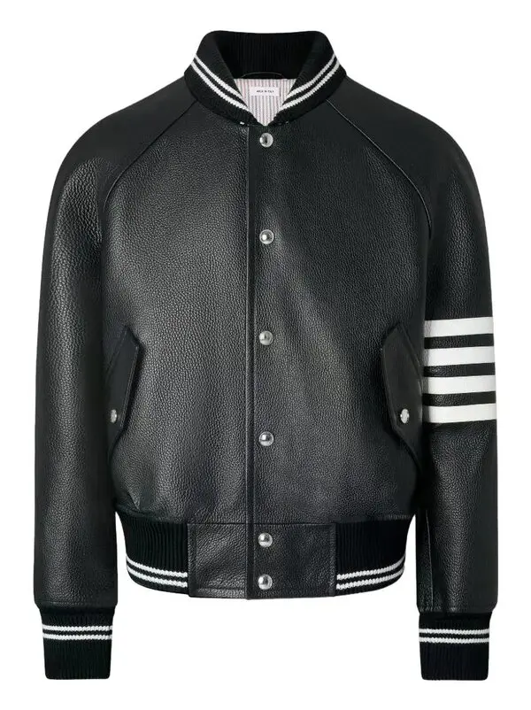 Thom Browne Deerskin Blouson Jacket - Black